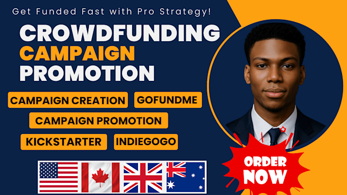 Help you promote your crowdfunding, kickstarter, indiegogo or gofundme ...