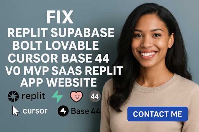 Fix replit supabase bolt lovable cursor base 44 v0 mvp saas replit app website by Daniel ...
