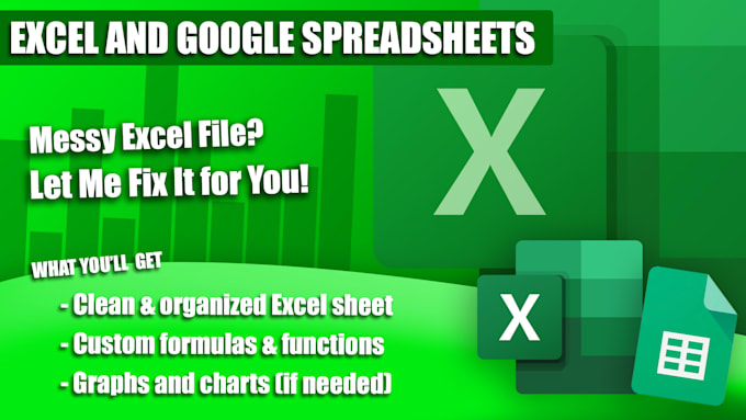 Clean and organize your excel data by Zadunk | Fiverr