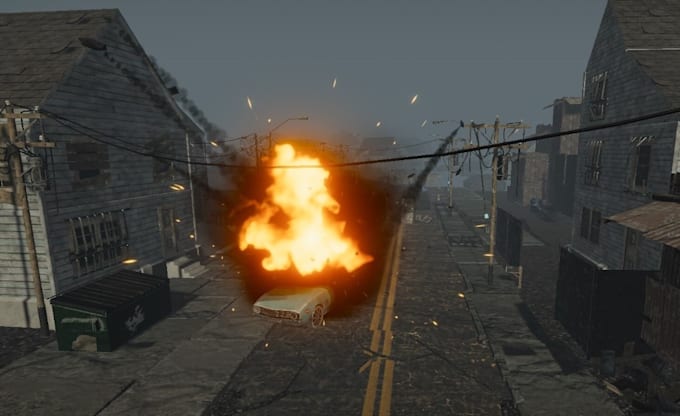 Vfx car fire explosion,fire burst,smoking effect,visual effect for ...