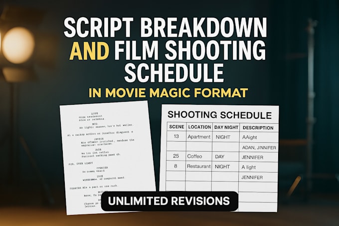 Do script breakdown and film scheduling in movie magic by ...