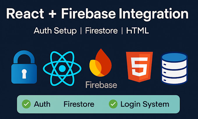 Integrate firebase with react, setup auth, firestore, and login system by Umer_lakhany | Fiverr