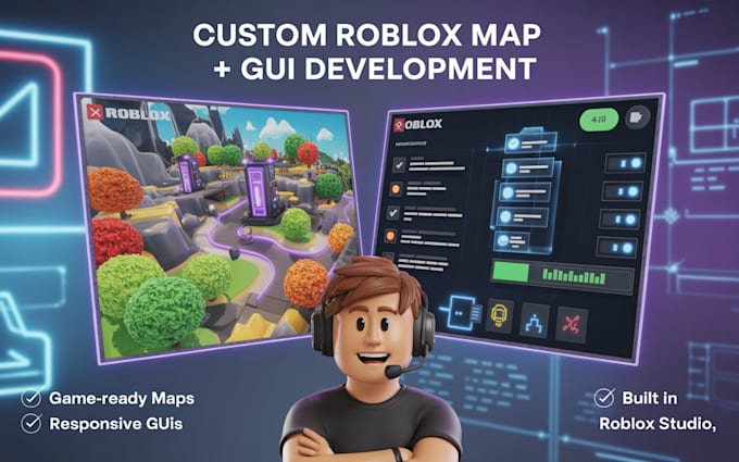 Build stunning roblox map and gui for immersive gameplay by Collinsmav | Fiverr