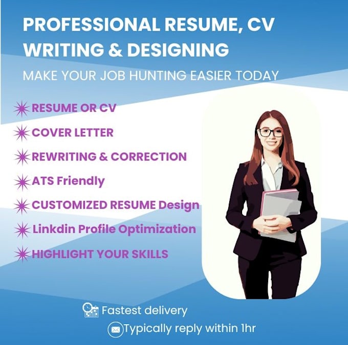 Do resume or cv writing with best taglines and keywords by Sanjida2025 ...