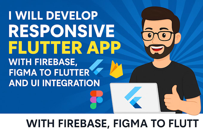 Develop responsive flutter app with firebase, figma to flutter and ...