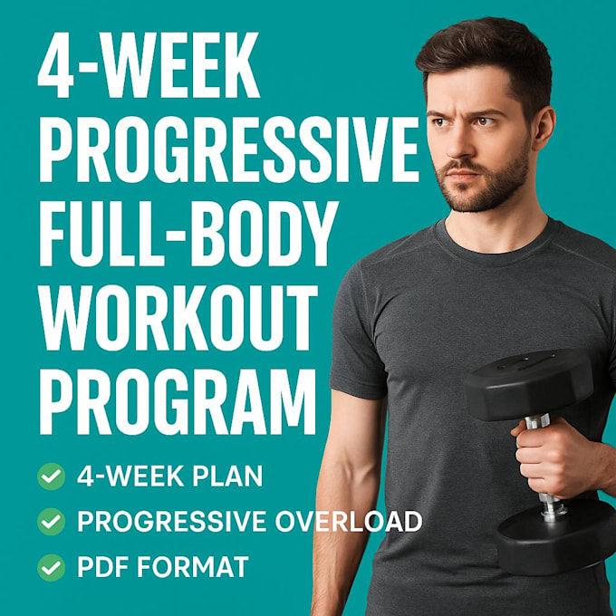 Design a 4 week progressive full body workout program by Marafaa03 | Fiverr