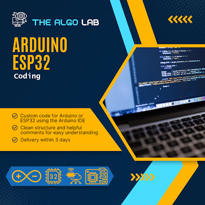 Develop arduino, esp32 projects using arduino ide by Thealgolab | Fiverr