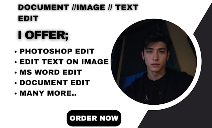 Create quick photoshop text edit document management ms word doc image ...