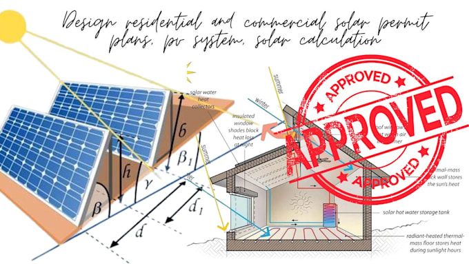 Design residential, commercial solar permit plans, pv system, solar ...