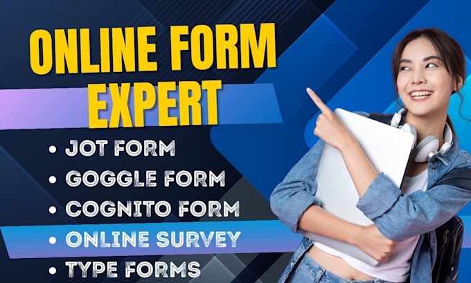 Create online survey monkey questionaire jot form google form cognito form by Robe_rtpalmer | Fiverr