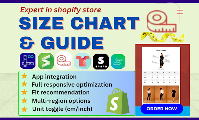 Setup shopify size chart mageplaza avada kiwi bf esc smart ultimate true fit ilm by Profitpplu ...
