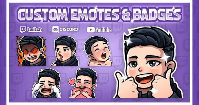 Create professional, custom and expressive twitch emote for your twitch ...