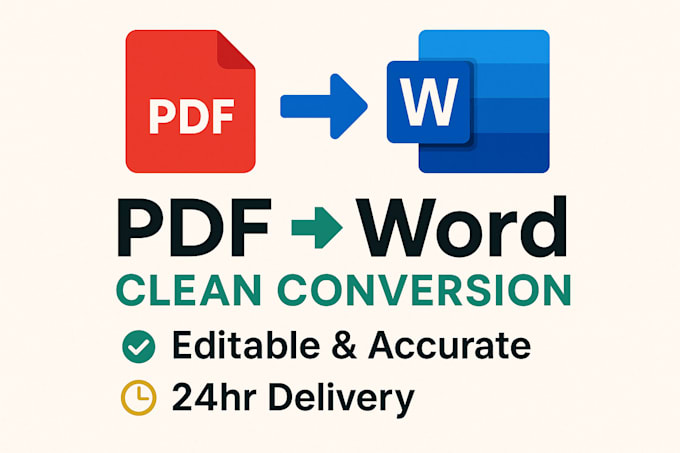 Do fast typing jobs or convert pdf to word or excel by Sapanwrites | Fiverr