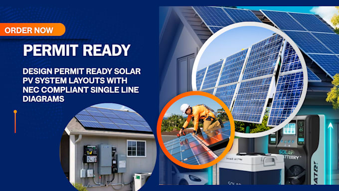 Design solar pv system layout with nec compliant single line diagram by ...
