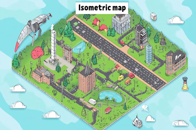 Create custom fantasy isometric 2d vector property maps for games or event by Kealabintlen | Fiverr