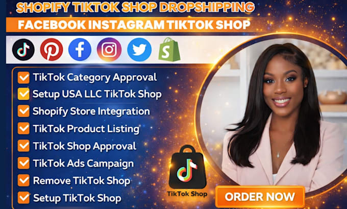 Set up tik tok shop shopify tiktok ads payhip website online digital ...
