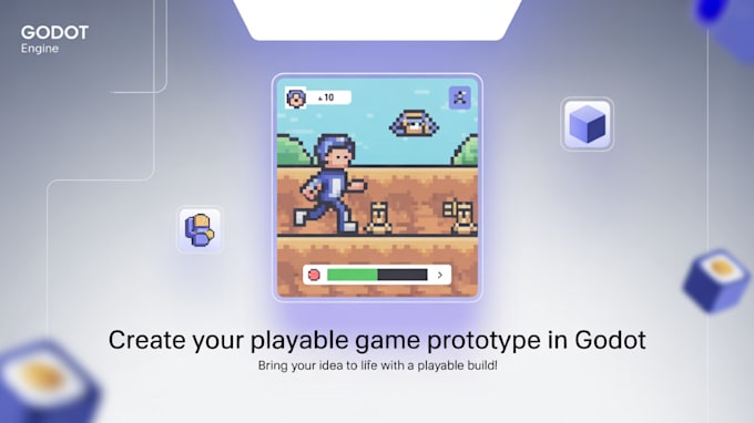 Create a playable game prototype for you using godot engine by Rafael_santos21 | Fiverr