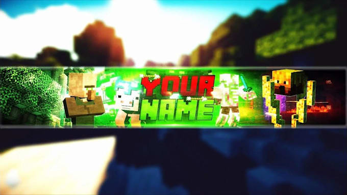 Design custom roblox minecraft thumbnails youtube banners by ...