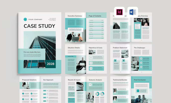 Design interactive fillable pdf for planners, invoice, survey, case study layout by Clara_concep ...