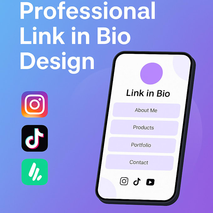 Create professional link in bio pages for instagram and tiktok by Adnanabid10 | Fiverr
