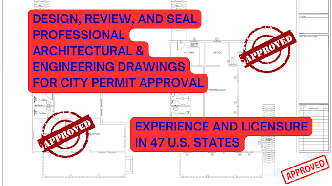 Review stamp as licensed civil and structural engineer in texas and california by Mike_sidorov ...
