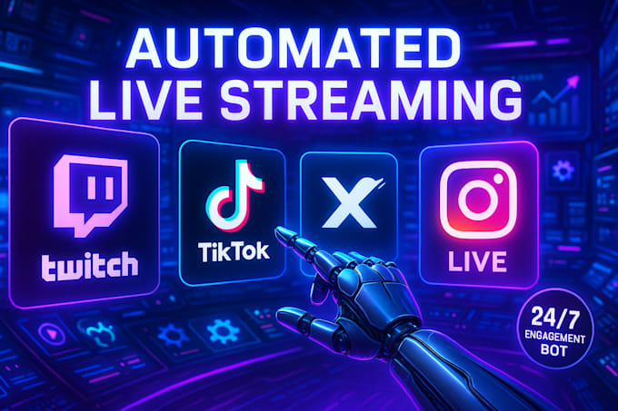 Develop automated twitch bot tiktok bot twitter bot instagram live streaming bot by Grzegorzi ...