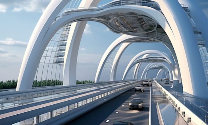 Do 3d road design, 3d bridge design, construction design and 3d ...