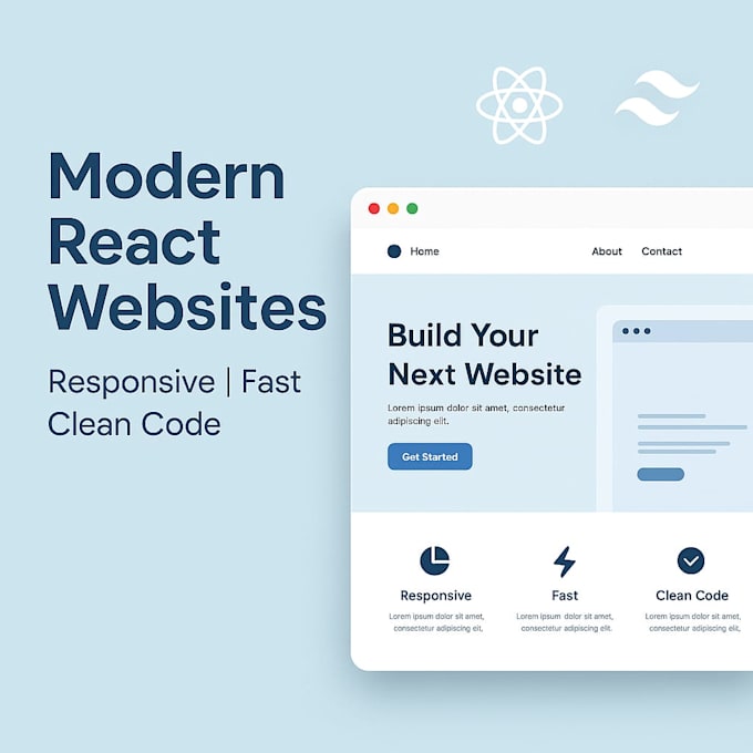 Develop a responsive web app using react and tailwind css by M_talha_khan003 | Fiverr