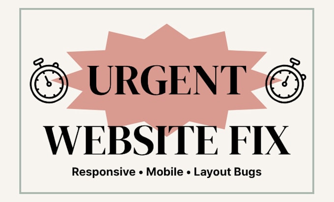 Urgent fix responsive website mobile layout bug by Wms_web | Fiverr