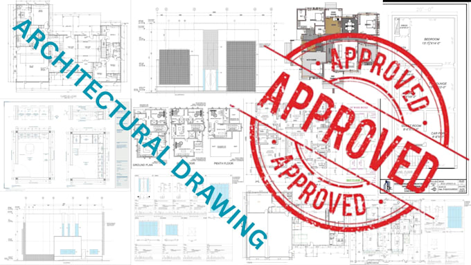 Draw review stamp architectural drawing site plan city permit 2d floor plan mep by Archyeng | Fiverr