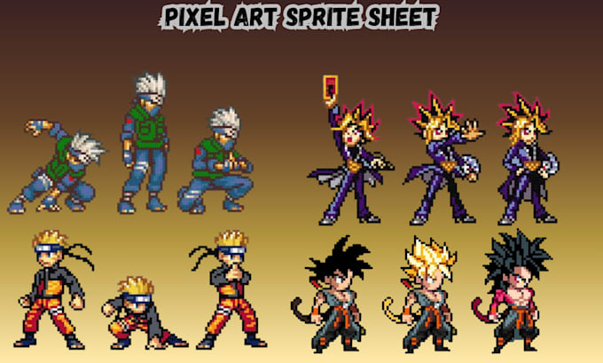 Create high detailed and personalize pixel art sprite sheets for indie ...