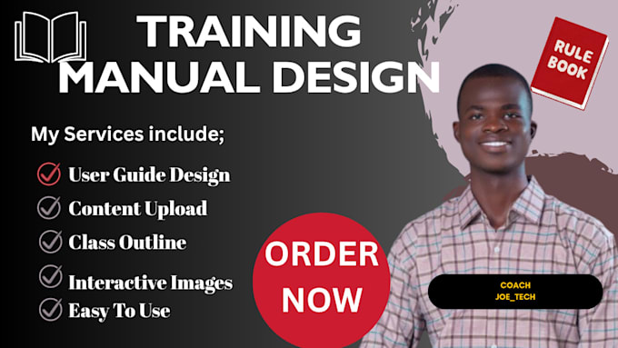 Design create booklet user guide training course manuals ppt workbook by Joetech_exp | Fiverr