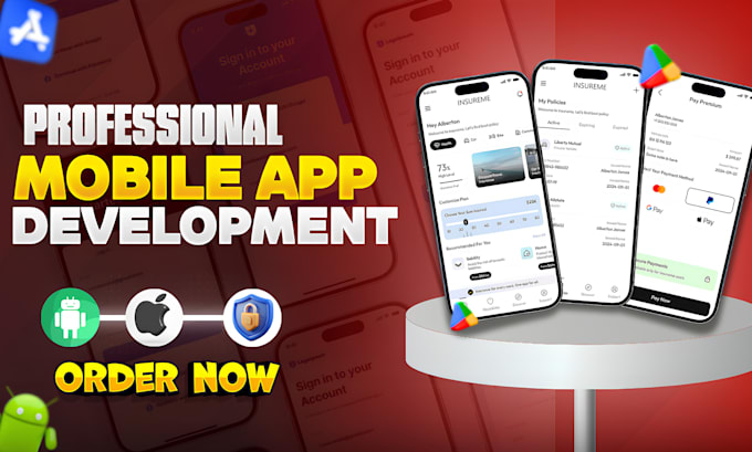 Develop cross platform mobile apps for ios and android with admin panel by Rswebtools | Fiverr