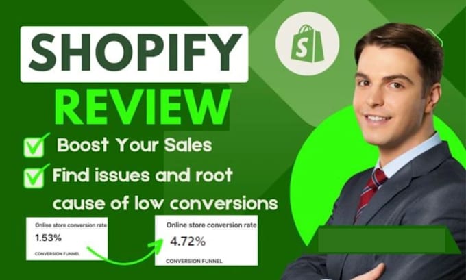 Do shopify store audit shopify cro convertion rate with store review and audit by Tony_browning ...