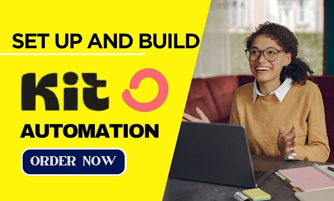 Setup convert kit automation, kit landing page, kit flows, kit email ...