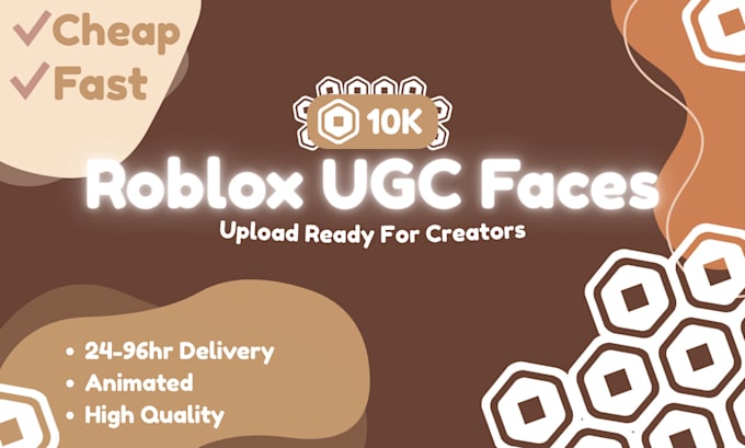 Design custom roblox ugc face items for you by Loafieeee | Fiverr