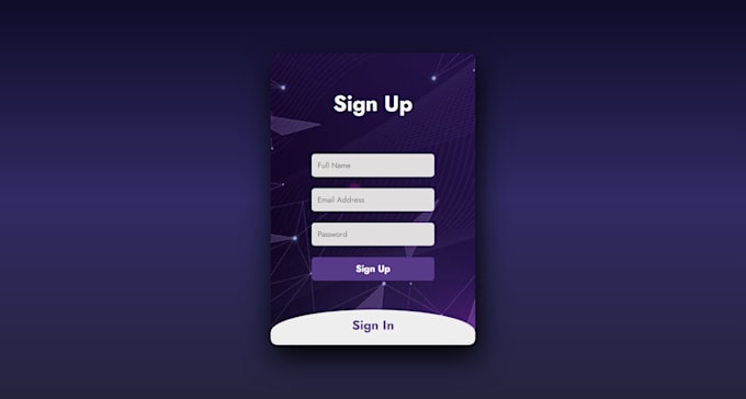 Create a modern auth form using html css by Jazzyumar | Fiverr