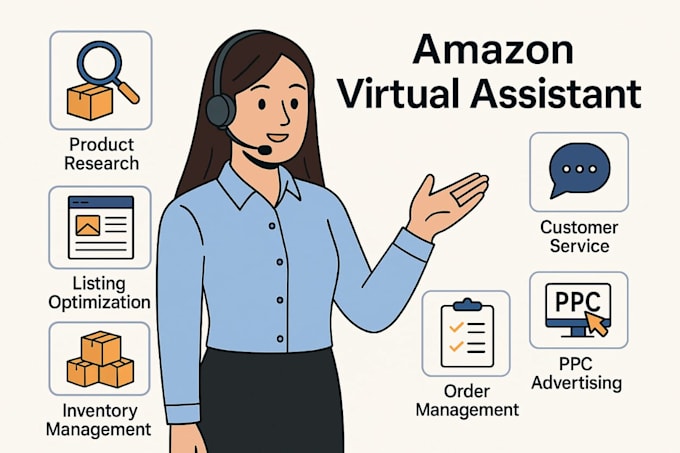 Be your expert amazon virtual assistant a to z acount management,amazon ...
