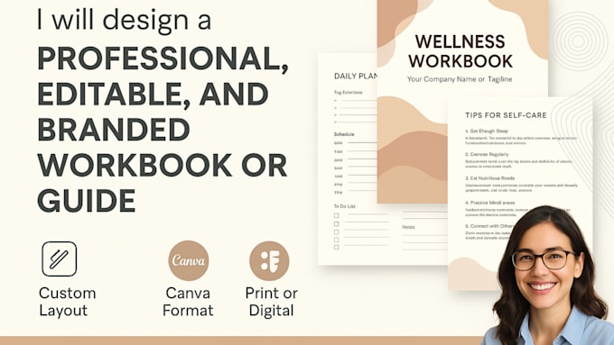 Design a professional, editable, and branded workbook or guide by ...