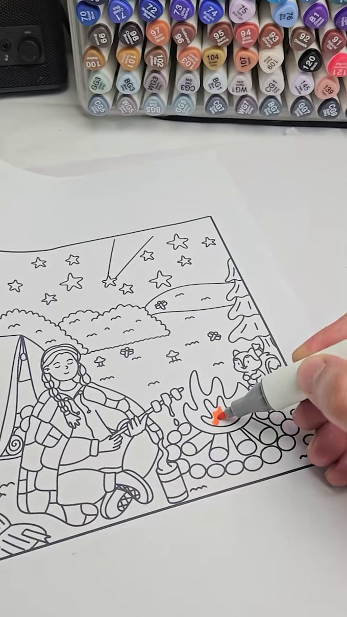 Make coloring page video , from your coloring book by Acibasami | Fiverr