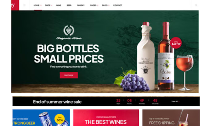 Design soft drink shopify website beverages shopify juice store soft ...