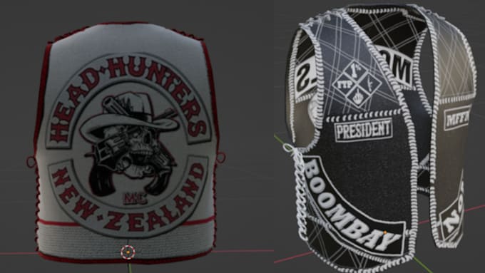 Fivem kuttes custom clothing kuttes mc vest biker clothing kuttes by ...