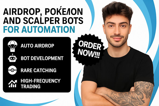 Create powerful airdrop, pokemon, and scalper bots for automation by Elizeusz | Fiverr