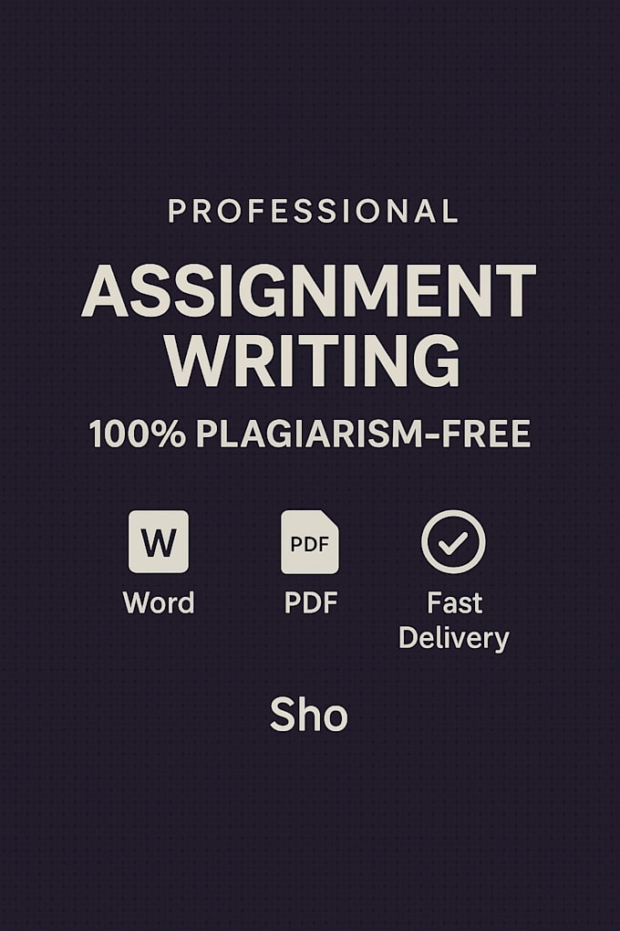 Write any type of assignment on cheap prices by Ayaan_babar | Fiverr