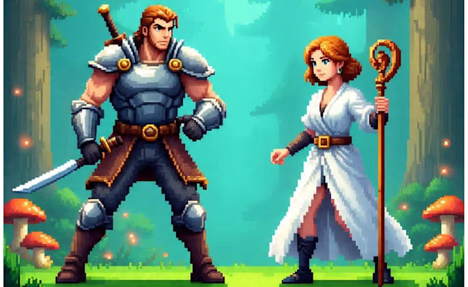 Draw 2d retro pixel art animation nsfw character 2d sprite sheet pixel game art by Marvel_pixel ...