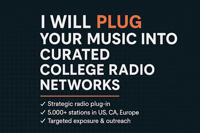 Make your track viral on 5k us, canada europe college radio station by ...