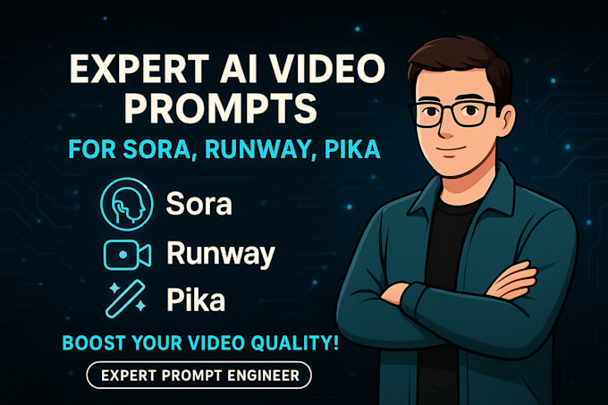 Create expert prompts for ai video generation using sora, runway, pika ...