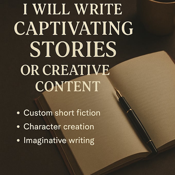 Write captivating short stories or creative content by V_v_mcray | Fiverr