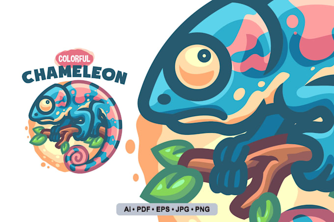 Design a creative and adaptive chameleon logo for your brand by Gudrun ...