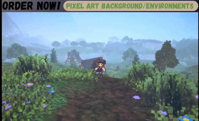 Concevoir des tilesets d'environnement en pixel art 2d, carte de pixels, art de jeu 2d, animation